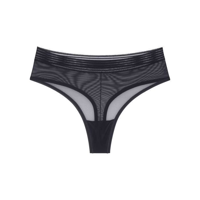 String taille haute femme Triumph Tempting Sheer - black - XL Black ...