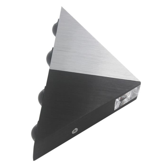 LED Applique Triangle aluminium Applique murale haute puissance moderne ...