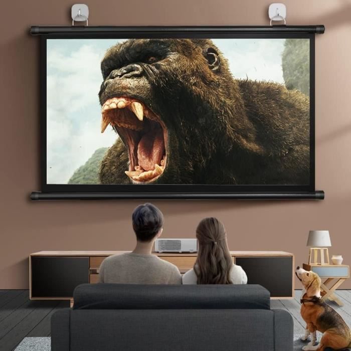 Écran De Projection Manuel 4:3, Ecran Projecteur Full-Hd, 60" Ecran ...
