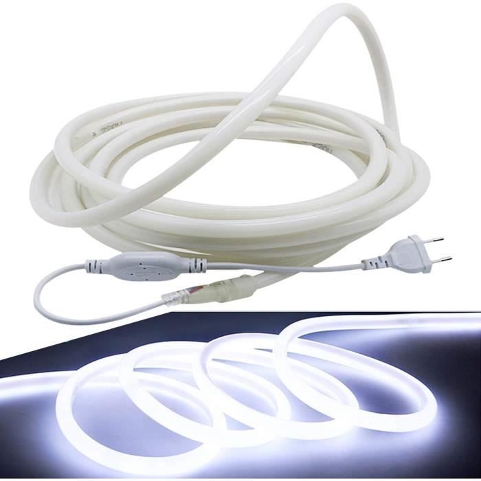 Ridgetube 10M Ruban De Néon Ronde, Luminescent À 360° - Blanc Froid ...