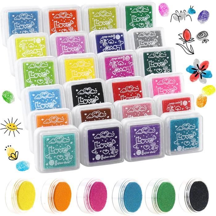 DNGH Tampon Encreur Enfant Coussin Encre D'empreintes Digitales pour ...
