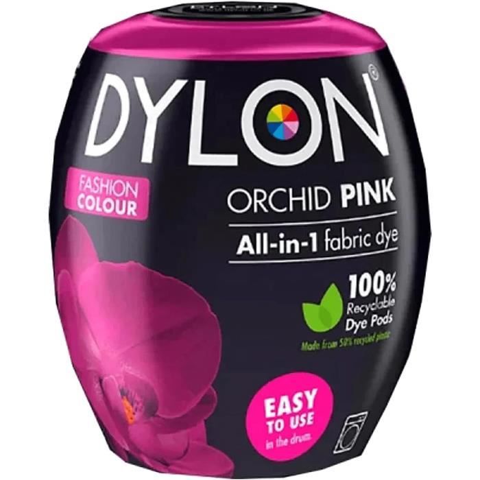 DYLON Colorant textile Orchid Pink All in One POD Peinture et fixateur ...