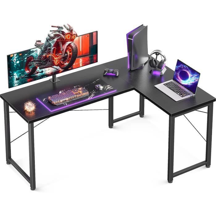 ODK Bureau en Forme de L, Table d'ordinateur, Bureau d'angle, Bureau ...