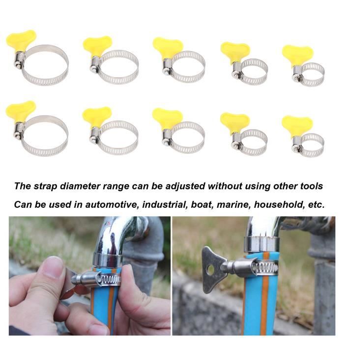 Collier de serrage à clé - VBESTLIFE - 44 pièces - Acier inoxydable 304 ...