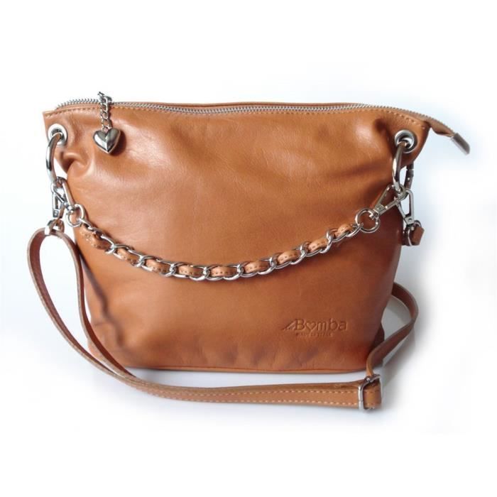 VERA PELLE Sacs LB44C Miel - Femme/Adulte - Achat / Vente VERA PELLE ...