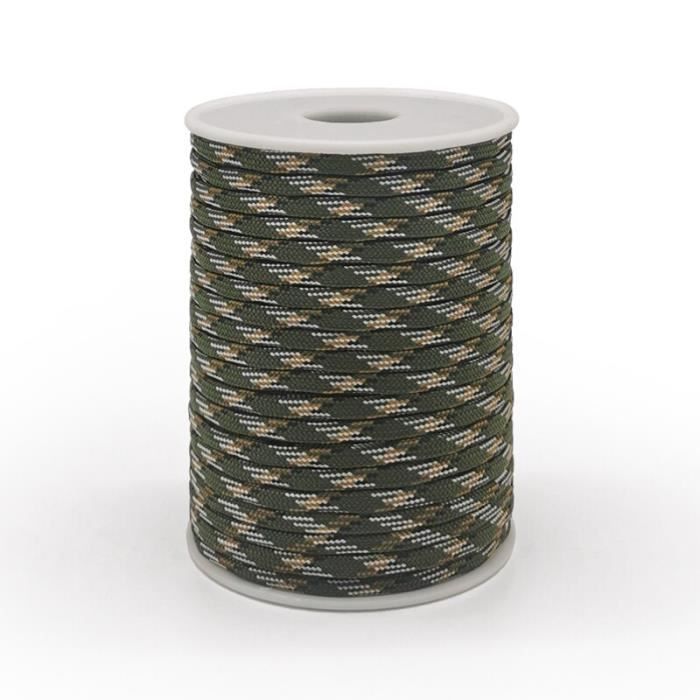 PARACORDE,10-30M--Paracorde 550 à 7 brins, cordon de Parachute de 100 ...