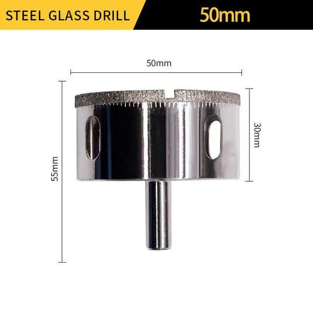 Scie cloche,50mm--Perceuse À Diamant Pour Le Verre, 6-180mm, Pour Le ...