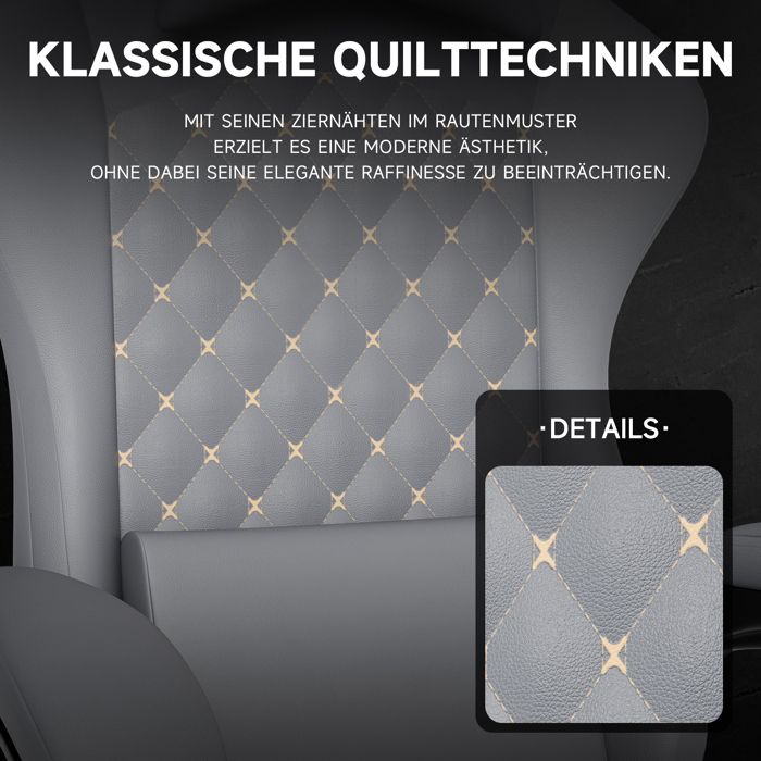 Chaise bureau PC ergonomique - Fauteuil de jeu massant avec repose ...