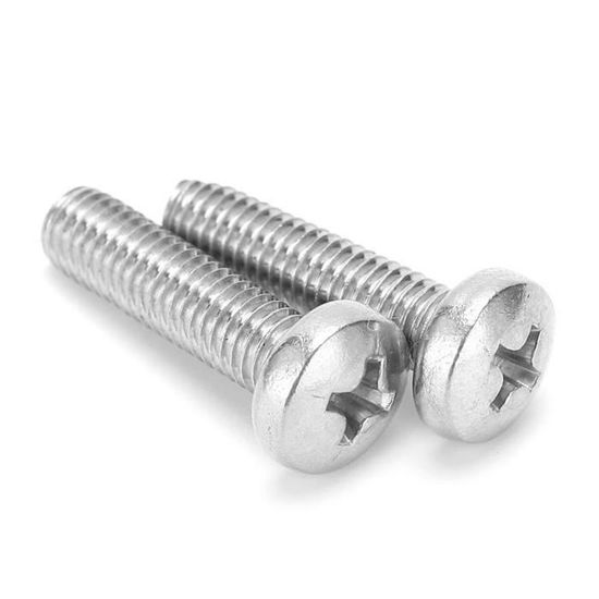 VIS - CACHE-VIS - TIRE-FOND - GOUJON YOSOO Vis cruciformes Vis Vis En Acier Inoxydable Faciles à ...