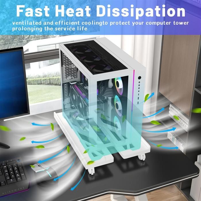 Support de Tour D'Ordinateur Support de Processeur Mobile RéGlable ...