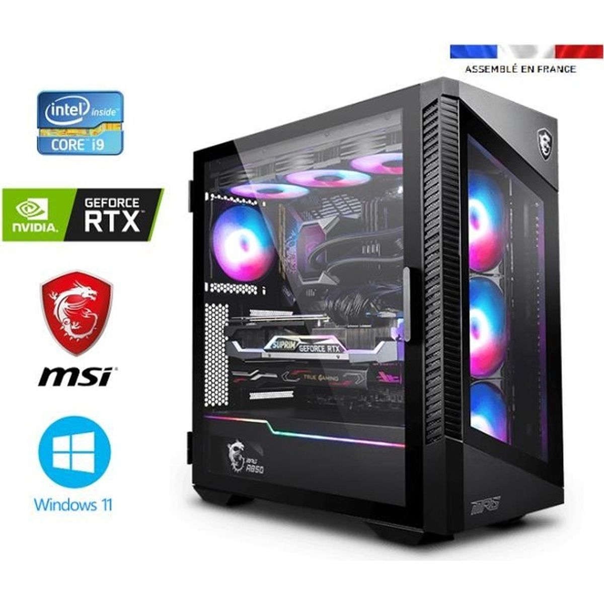 PC Gamer Intel I9-14900KF - RTX 4090 24GO MSI GAMING X TRIO - 128GO RAM ...
