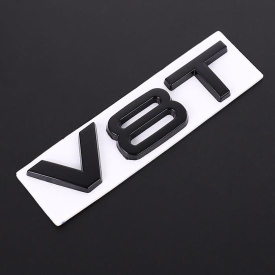 Autocollant de voiture 3D Logo V6T V8T Badge emblème en métal ...