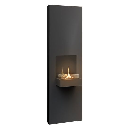 Cheminée murale rechargeable Rock Nero Tenderflame - Cdiscount Bricolage