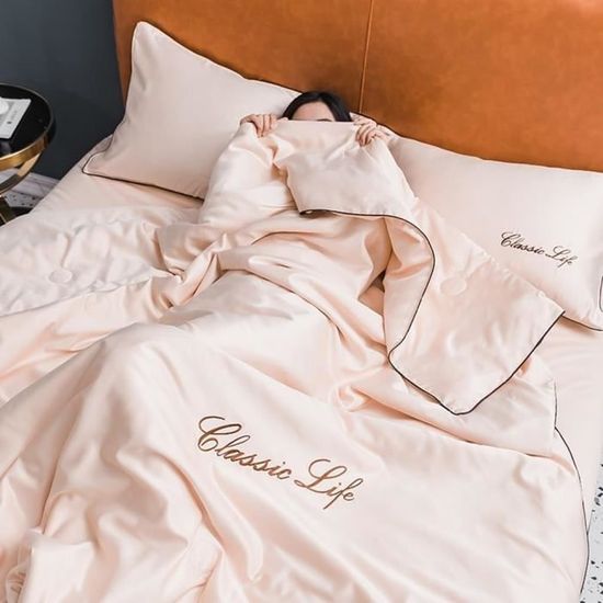 Couette D'Été En Soie De Glace Couette D'Été Lavable En Tissu De Soie ...