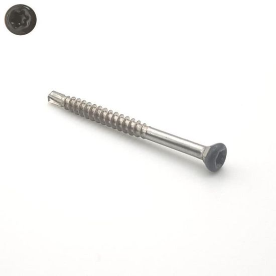 Vis Pour Bardage 3,2X40 Mm Ral 7016 Gris Anthracite Inox A2 Par 100 ...