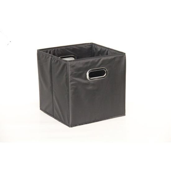 Cube rangement medium noir - Cdiscount Maison