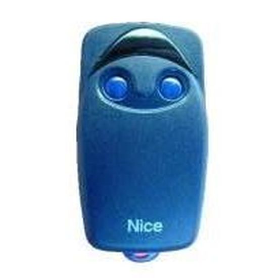 Émetteur - NICE - FLO2 - 2 canaux - Radiocommande 433,92 MHz - Couleur ...