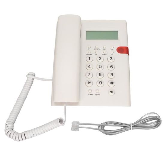 TMISHION téléphone de bureau K010A-1 Téléphone filaire de bureau ...