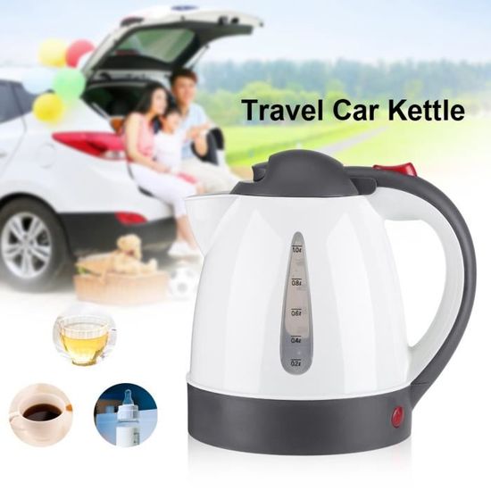1000mL 12 V Portable voiture bouilloire allume-cigare prise chauffe-eau bouteille pour thé café ...