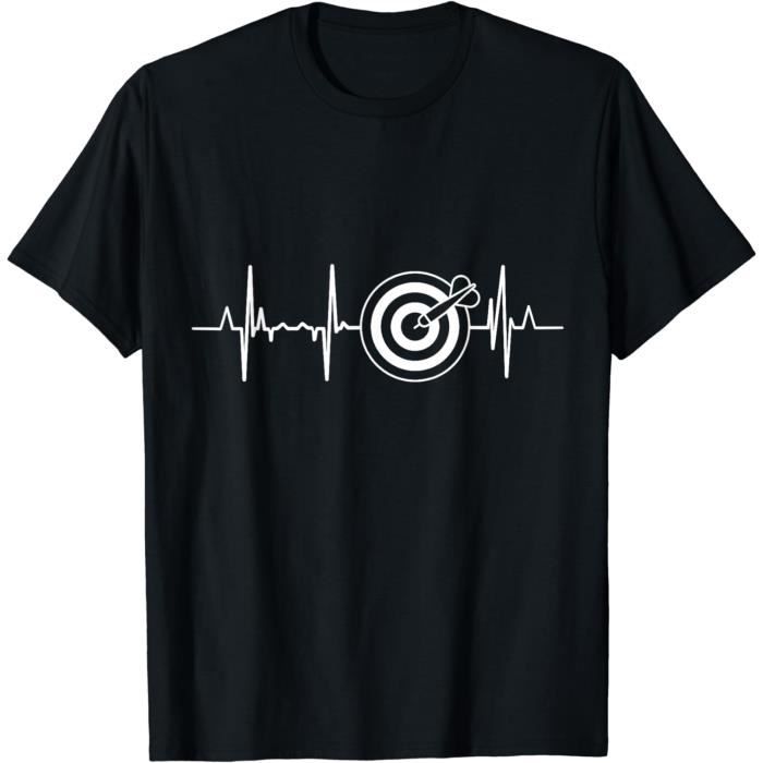 Dart battement de coeur dart ligne de coeur T-Shirt.[D1809] - Cdiscount ...