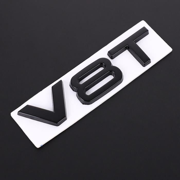 Autocollant de voiture 3D Logo V6T V8T Badge emblème en métal ...
