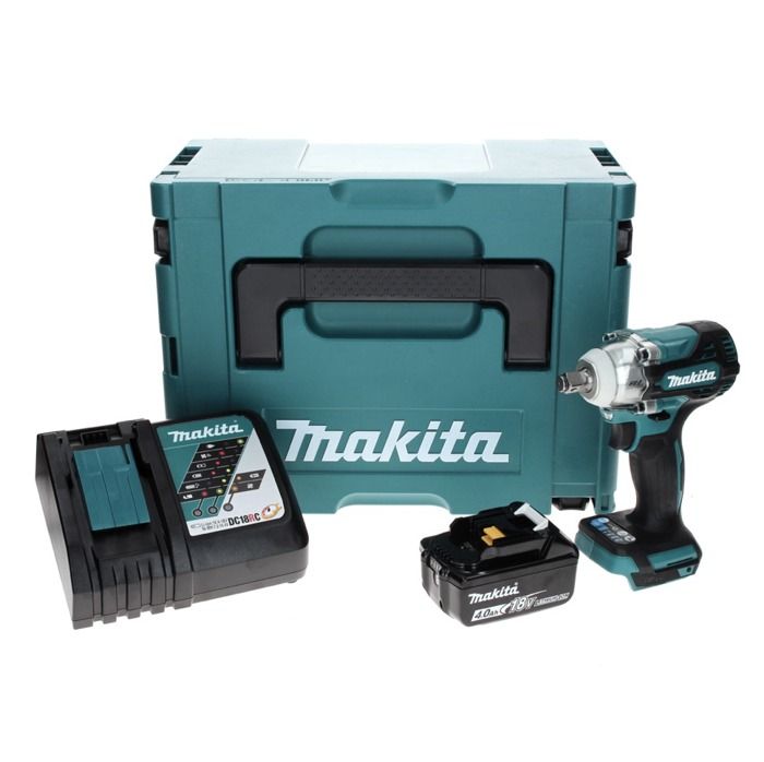 Makita DTW 300 RM1J Visseuse à chocs sans fil 18 V 330 Nm 1/2" + 1x Batterie 4,0 Ah + Chageur ...