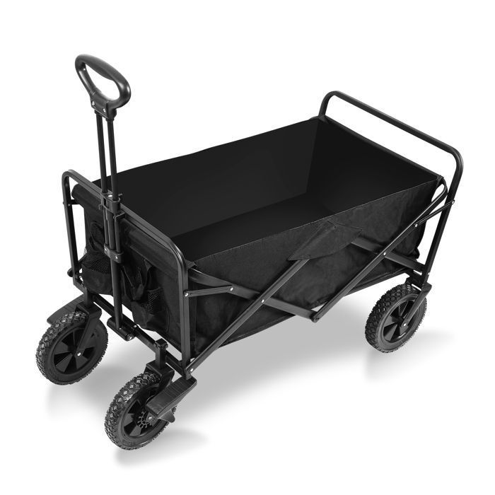 Joparri Chariot de Jardin Pliable avec 4 Roues Charge Chariot pliable ...