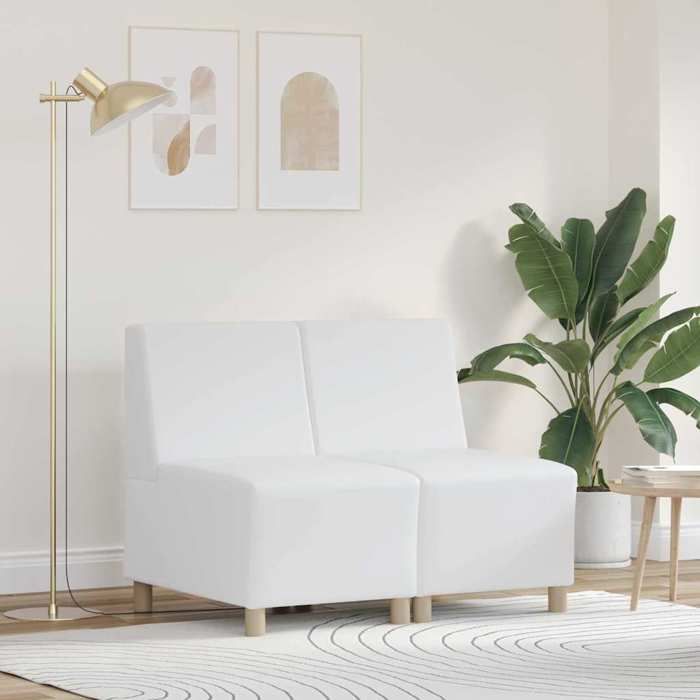 SOLOMON@Unité de Sofa Modulaire Sans Accoudoirs 2 pcs - 2 places - Sofa ...