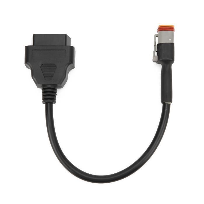 Prise Obd2 Adaptateur De Câble De Diagnostic Moto Obd2 4 Broches 32 Cm ...