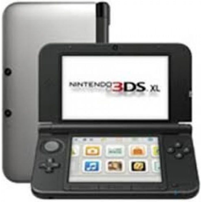 Nintendo 3DS XL + 4GB, Nintendo 3DS, Noir, Argent, LCD, 12,4 cm (4.88 ...