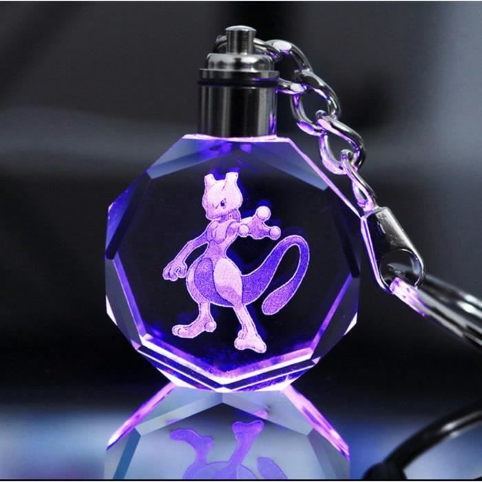Porte clé led Pokémon charizard vmax mewtwo dracaufeu Pikachu porte ...