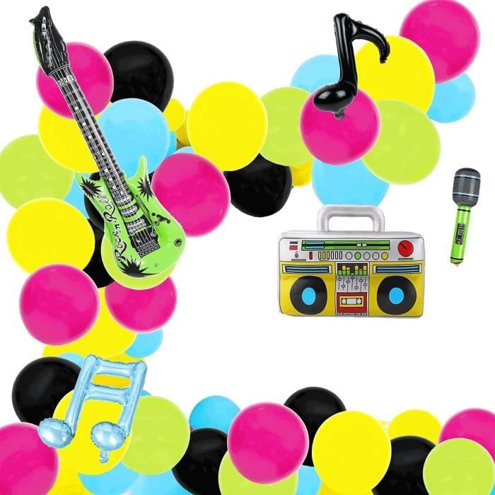 Kit D'Arche De Ballons Rétro Sur Le Thème Des Années 90 Et 80 - Pour ...