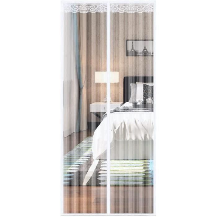 Mosquito Net Window Moustiquaire Porte à Fermeture Aimantée, Rideau De ...