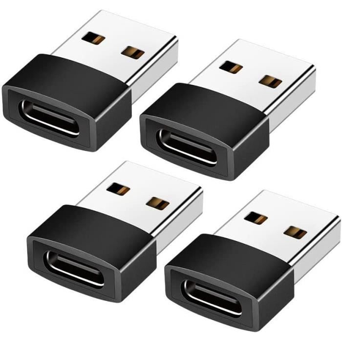 Lot de 4 adaptateurs USB C vers USB - Convertisseurs USB de type C ...