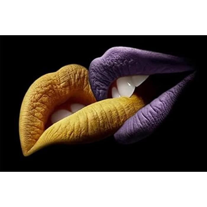 Tableau Sexy Lèvres Affiche Toile Peintures Murale Art Salon Chambre Décor À La Maison Sans ...