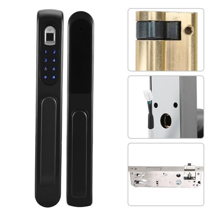 Cikonielf Serrure de porte de mot de passe Serrure de porte intelligente Mot de passe d ...