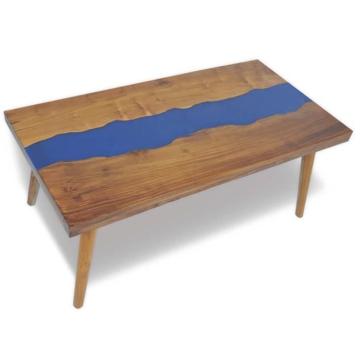 MAG Table basse Teck Résine 100 x 50 x 40 cm 7029686144542 - Cdiscount ...