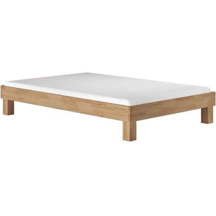 Lit adultes avec matelas et sommier sans latte - Achat / Vente pas cher