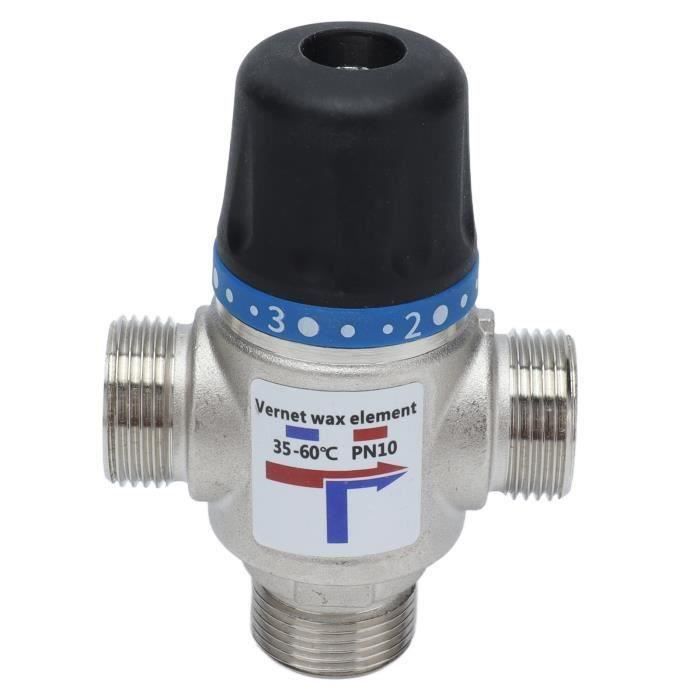 Vanne de mélange d'eau chaude et froide La vanne de mélange thermostatique coupe automatiquement ...