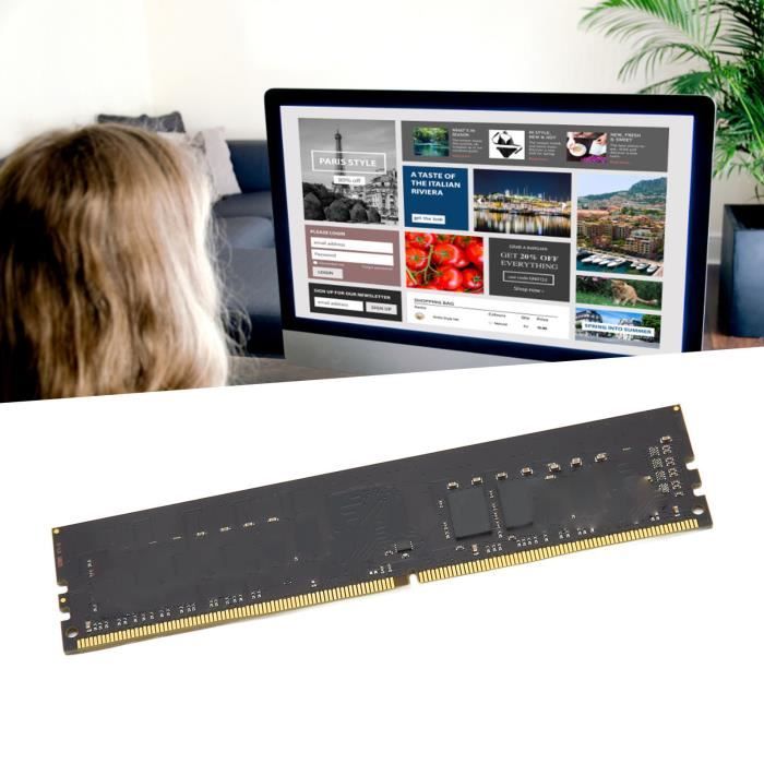HURRISE RAM de bureau Module de mémoire de bureau DDR4 UDIMM 2666Mhz 288Pin 64Bits 1.2V Plug and ...