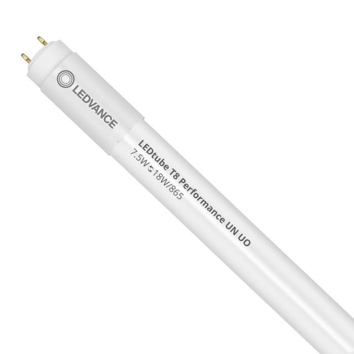 Tube LED T8 Performance (UN) Ultra Output 7.5W 1100lm - 865 Lumière du ...