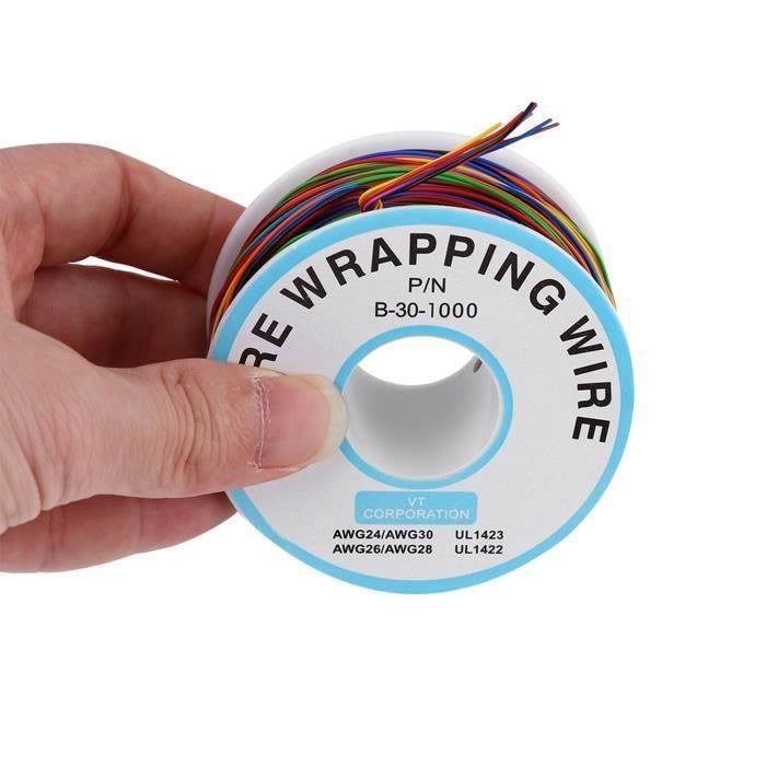 HAOLIP-Câble électrique Câble Métallique Câble de Test en Cuivre coloré ...