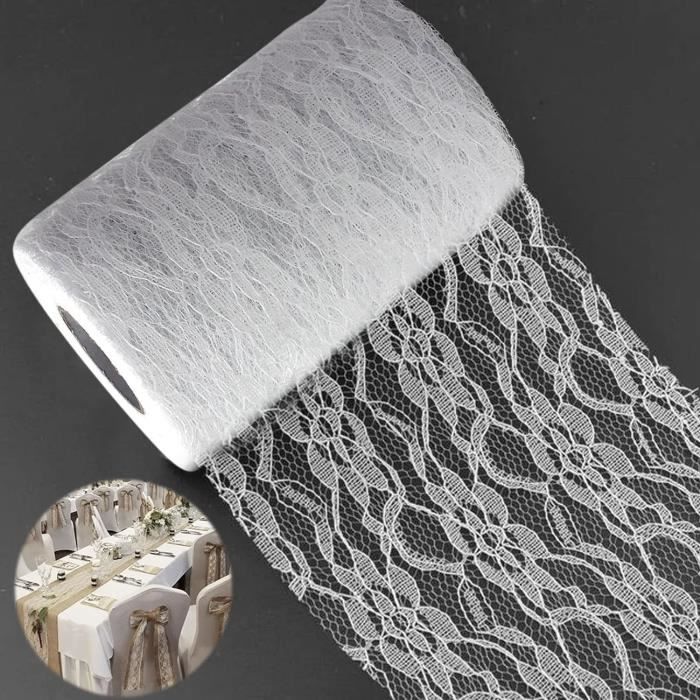 Nappe En Dentelle Chemin De Table En Dentelle Blanche Élégante 1 ...