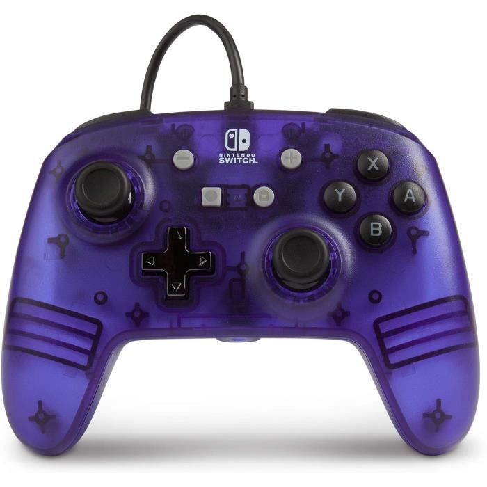 Manette Filaire Améliorée Pour Nintendo Switch - Violet Gelé[J716 ...