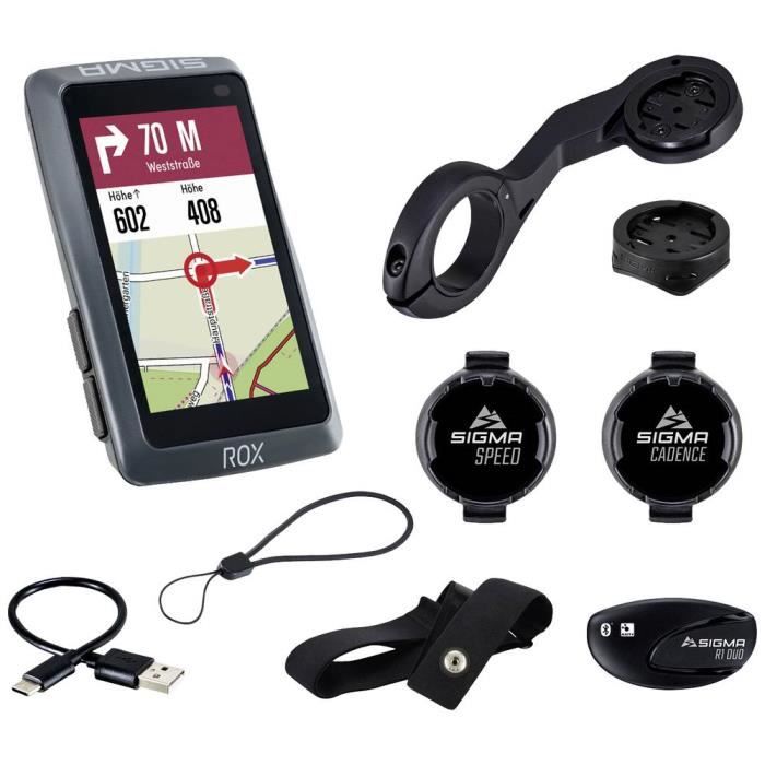 Sigma ROX 12.1 EVO Sensor Set - Night Grey GPS de vélo vélo Europe ...