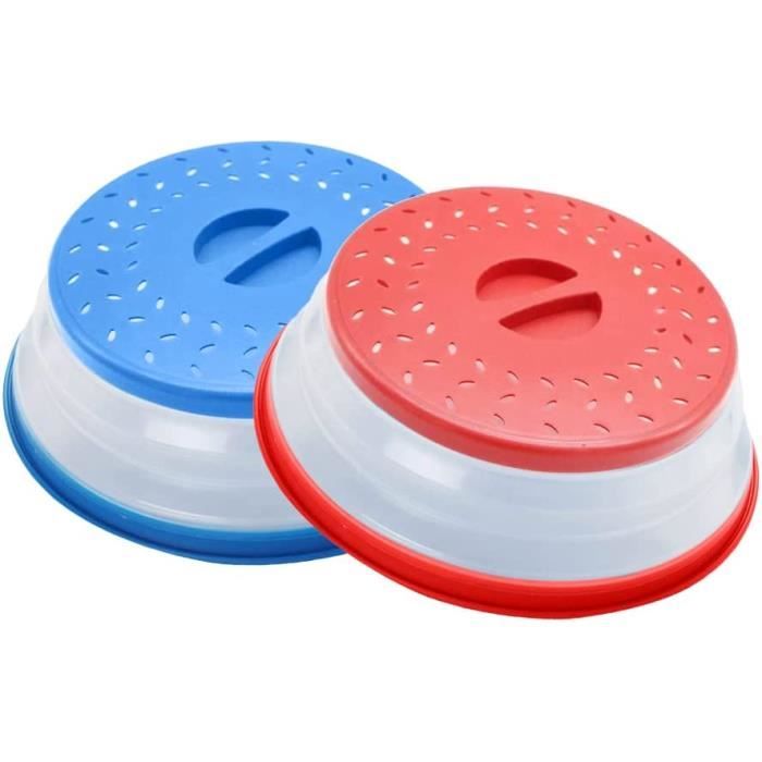 Cloche Micro-Ondes, 2pcs Cloche Micro-Ondes Rétractable Couvercle ...