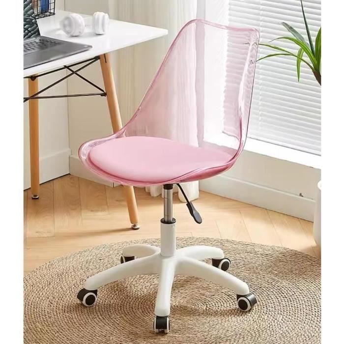 Chaise De Bureau, Chaise De Coiffeuse Pivotante En Acrylique ...