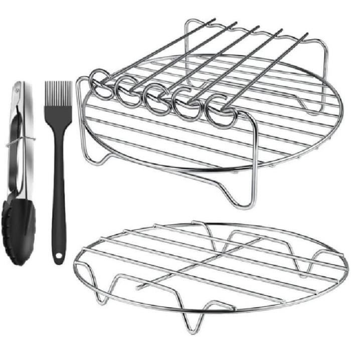 Support Gril Pour Friteuse À Air Four Déshydrateur Bac À Légumes En Acier Inoxydable Panier À ...