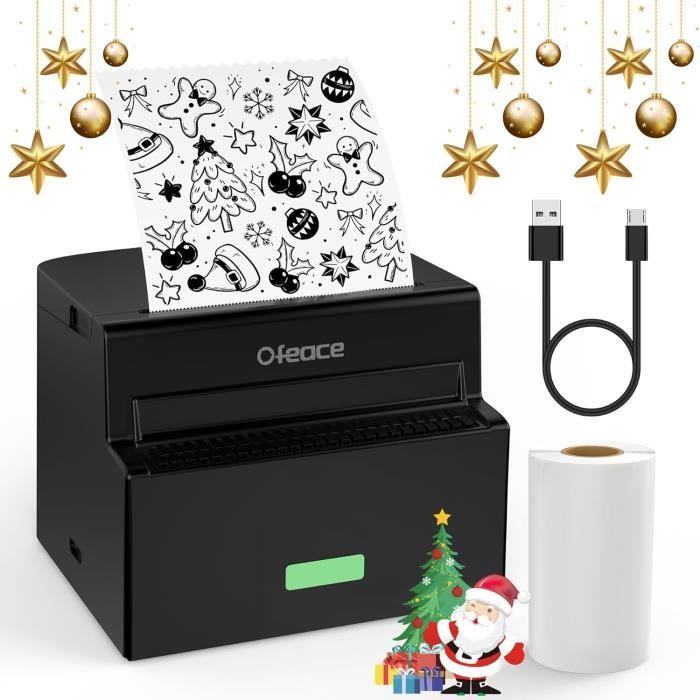 Imprimante Photo Portable, Mini Imprimante Thermique, Impression ...