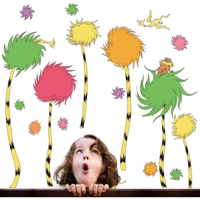 Stickers Muraux Dr Seuss The Lorax Trees Pour Chambre À Coucher ...